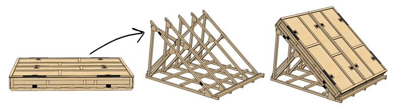 Heavy Duty Wood Crates Avoid Wide Load Fees