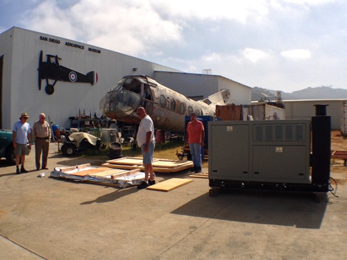 San Diego Crate Packing at the Air & Space Museum
