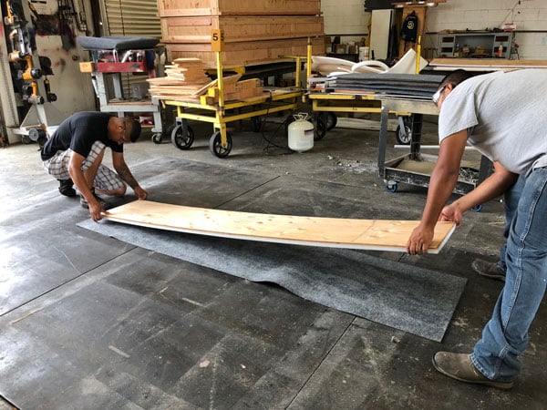 Trade Show Crate Felt Padded Surfaces Protect Displays